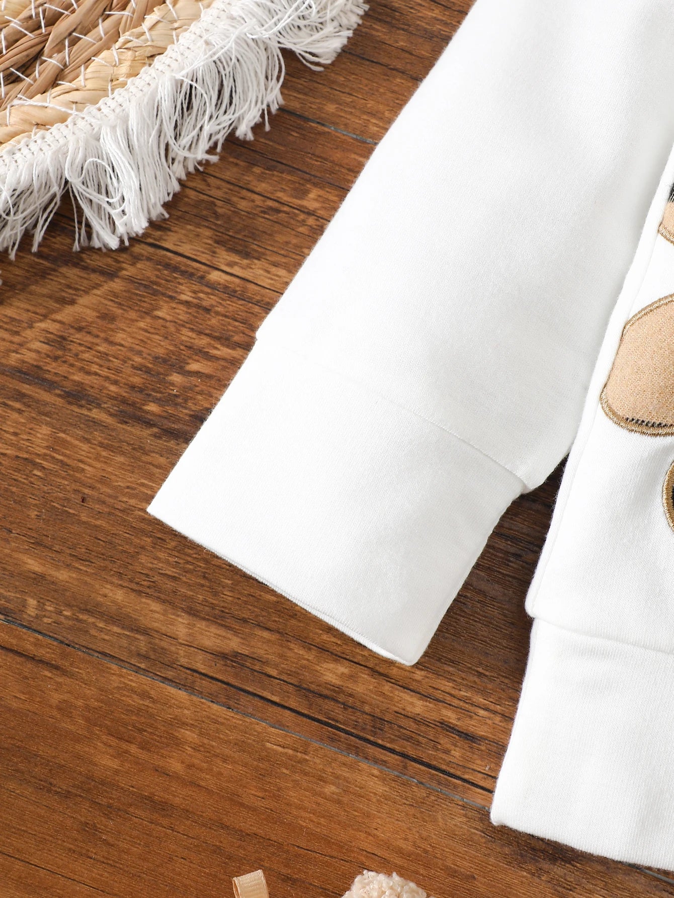 2pc Baby Boy Cartoon Bear Hoodie & Plaid Joggers Set (1-3Y ...